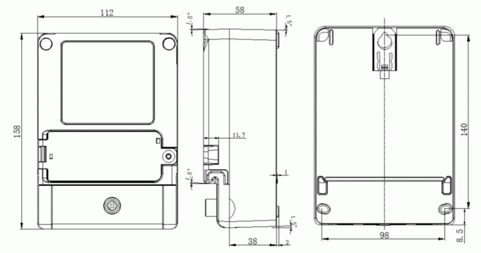 Single Phase 220V LoRaWAN Energy Meter Wireless Smart Iot Electricity Meter