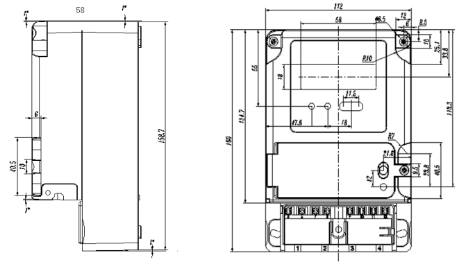 LoRaWAN Smart Single Phase Digital Electric Meter IoT Direct Connected ...