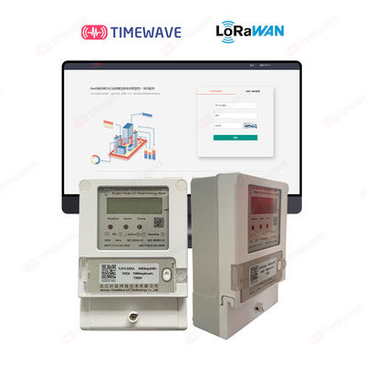 LoRaWAN Single Phase Prepaid Energy Meter 220V Smart Load Identification LCD Screen Real-time ...