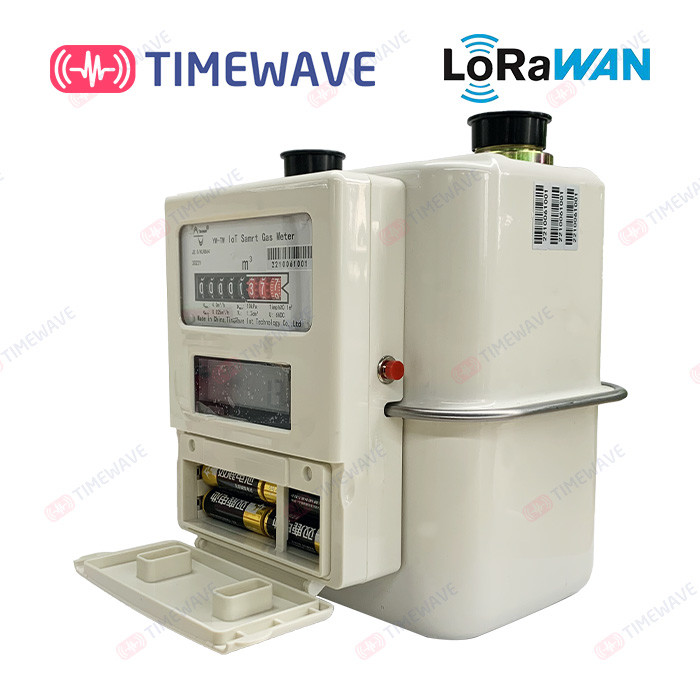 LoRaWAN Smart Gas Meter Secure Gas Consumption Meter Lithium Battery ...
