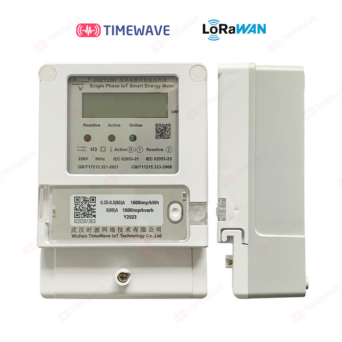 WiFi Single Phase Smart Electric Energy Meter with Prepaid Remote Control and Electricity on-off ...